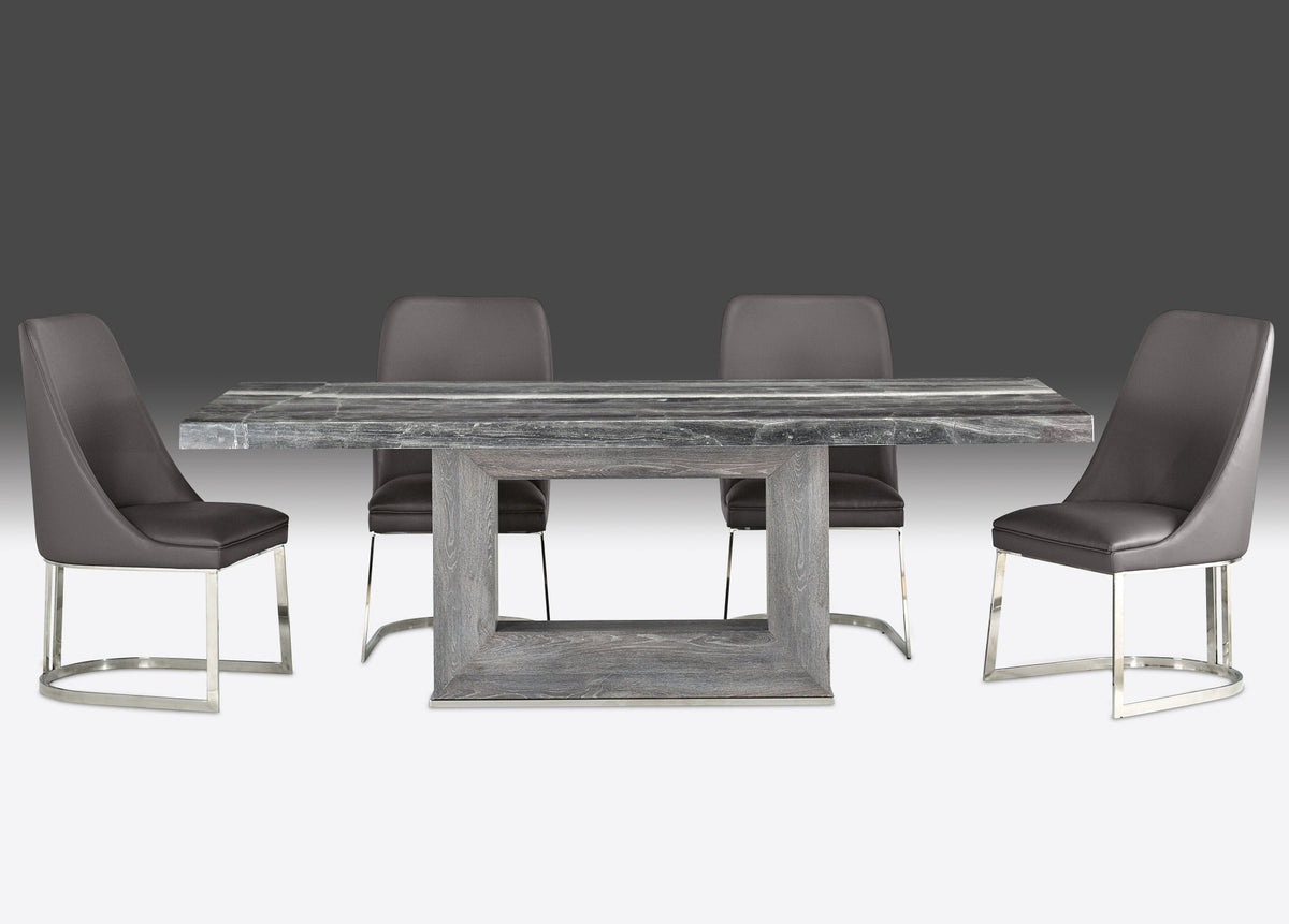 Modern Dining Table - Blade Grey Dining Table for Stylish Dining – Le ...